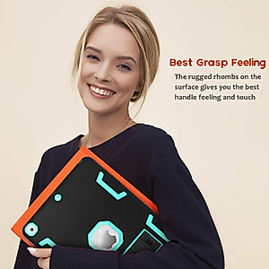 AICase Case for ipad 9th Generation/iPad 8th Generation/iPad 7th Generation,Kickstand Heavy Duty Shockproof Rugged Protective Case with Stylus for iPad 10.2 inch 2021/2020/2019