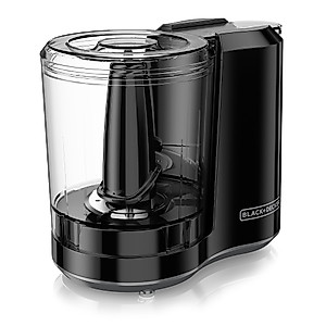 BLACK+DECKER 3-Cup Electric Food Chopper, HC300B, One Touch Pulse, 175W Motor, Stay-Sharp Blade, Dishwasher Safe