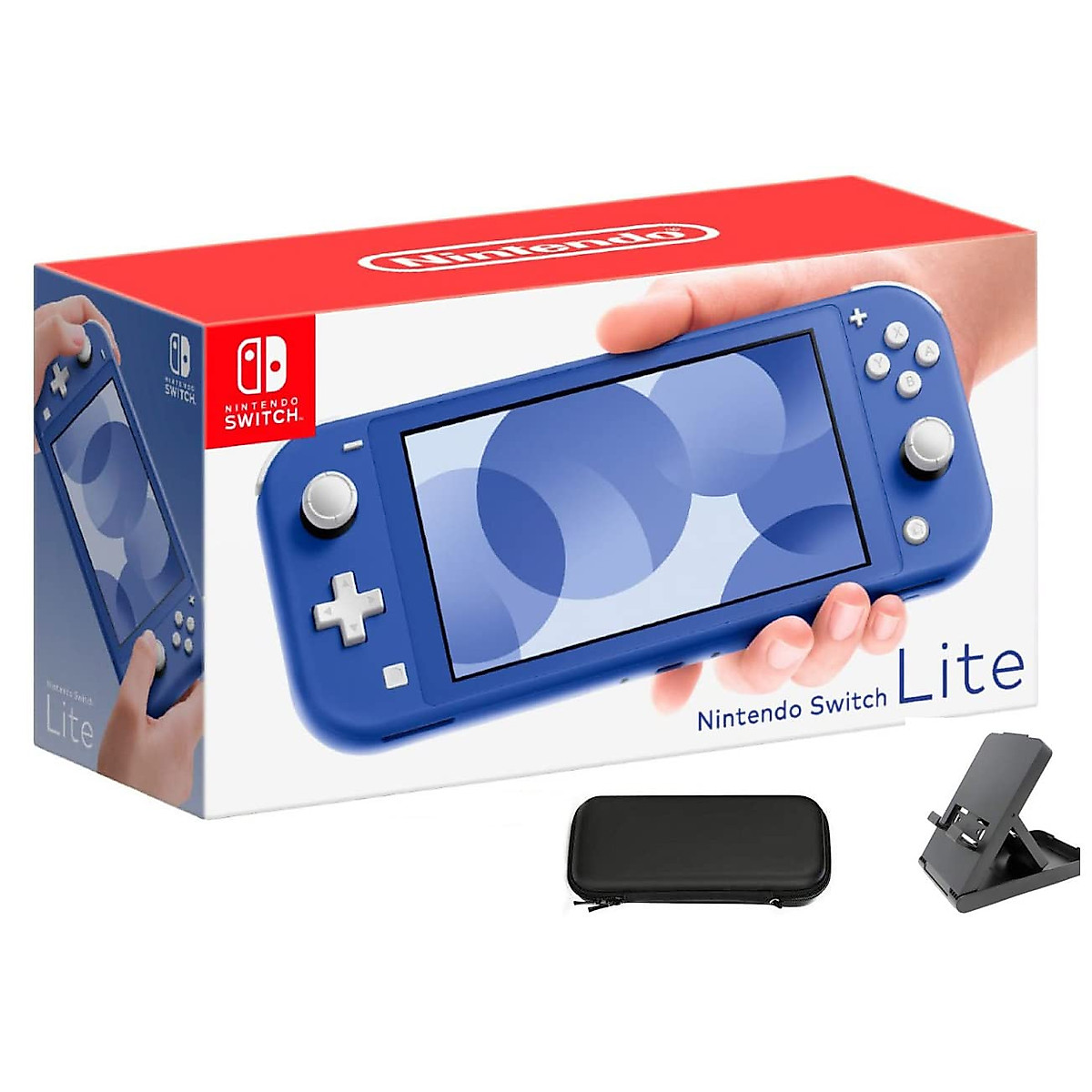 Nintendo Switch Lite Blue 32GB Game Console, Extra External 64GB Storage, Touchscreen, Bluetooth, Holiday 11-in-1 Case
