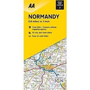 Road Map Normandy (Road Map Europe)