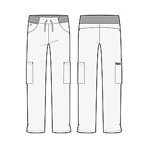 Med Couture Peaches Women's Yoga Waist Pant, Black, Large