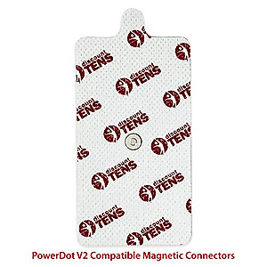 PowerDot 2.0 Compatible Electrodes with Magnetic Connector. 12 Premium PowerDot 2.0 Compatible Replacement Pads (Version 2 - Magnetic)