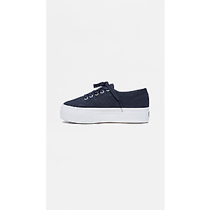 Superga womens 2790 Platform Sneaker, Navy, 7.5 US
