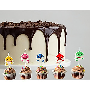 TUHI Products Birthday Cake Candles (Shark)