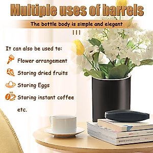 Tiosamd Kitchen Utensil Holder Tableware Storage Bucket, Spoon Chopsticks Fork Drain Rack Utensil Crock for Counter, Household 3-Format Tableware Drainer with Removable Divider and Wooden Base