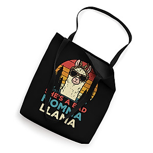 Bad Momma Llama Retro Alpaca Mothers Day Mom Mama Women Tote Bag