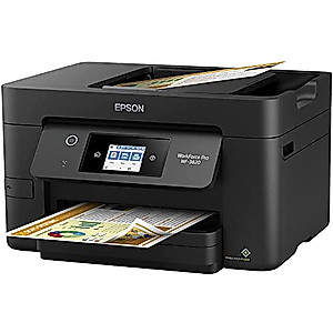 Epson Workforce Pro WF-3820 Wireless All-in-One Color Inkjet Printer, Black - Print Scan Copy Fax - 4800 x 2400 dpi, 21 ppm, 8.5 x 14, 35-Sheet ADF, Auto 2-Sided Printing, WiFi Direct, USB, Ethernet