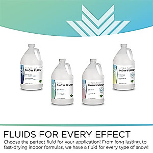 Froggy's Flakes Snow Machine Fluid, Long-Lasting Formula Snow Fluid with 75+ Feet Float/Drop, 1 Gallon