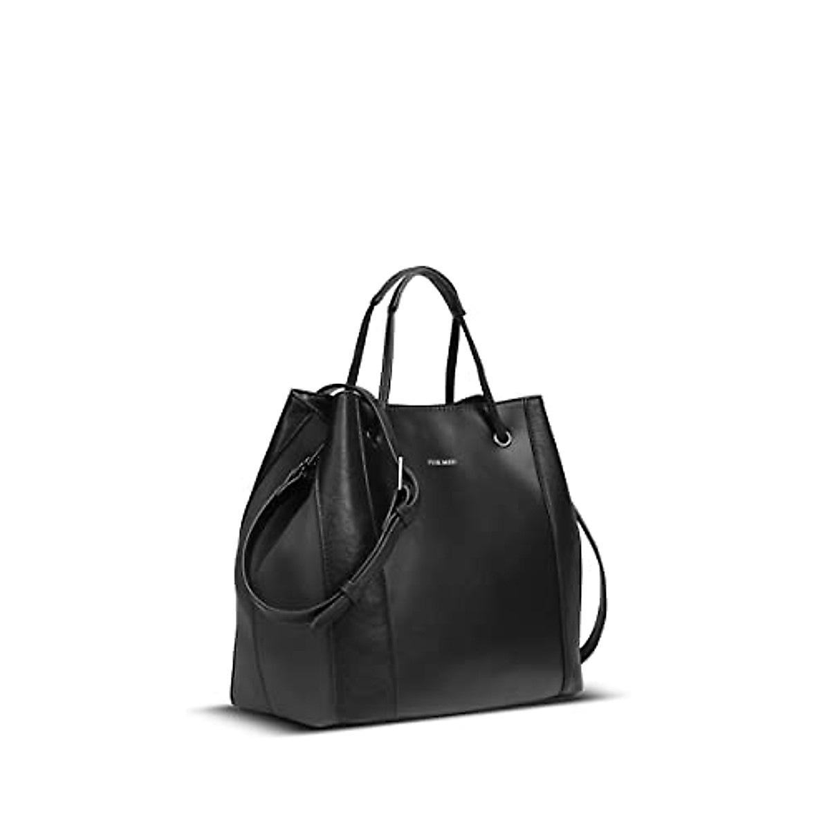 Pixie Mood Kamila 10 x 10.5 Vegan Leather Tote Bag, Black
