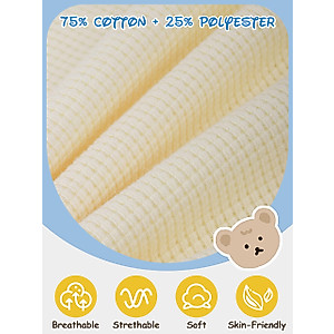 Resinta 3 Sets Boys Waffle Thermal Underwear Set Soft Winter Waffle Thermal Top and Bottom Long Johns Cotton Base Layer