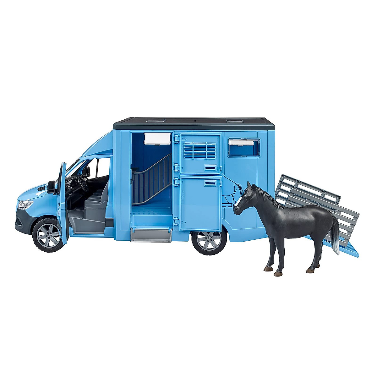 Bruder 02674 MB Sprinter Animal Transporter with 1 Horse