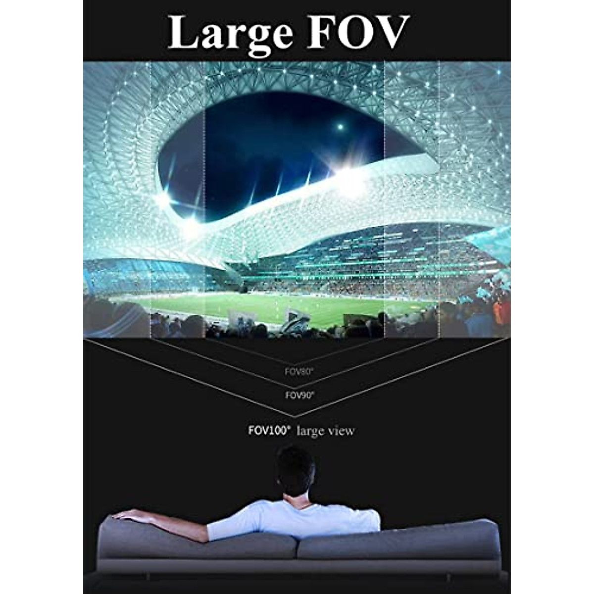 3D VR Glasses Virtual Reality Headset Goggles w/ Headphones for iPhone 14 13 12 11 Pro XR XS X 8 7 6S 6 Plus Samsung Galaxy S10 S9 S8 S7 S6 Edge + BLU Advance 5.2 A4 Vivo Go Dash XL X8 etc, Black