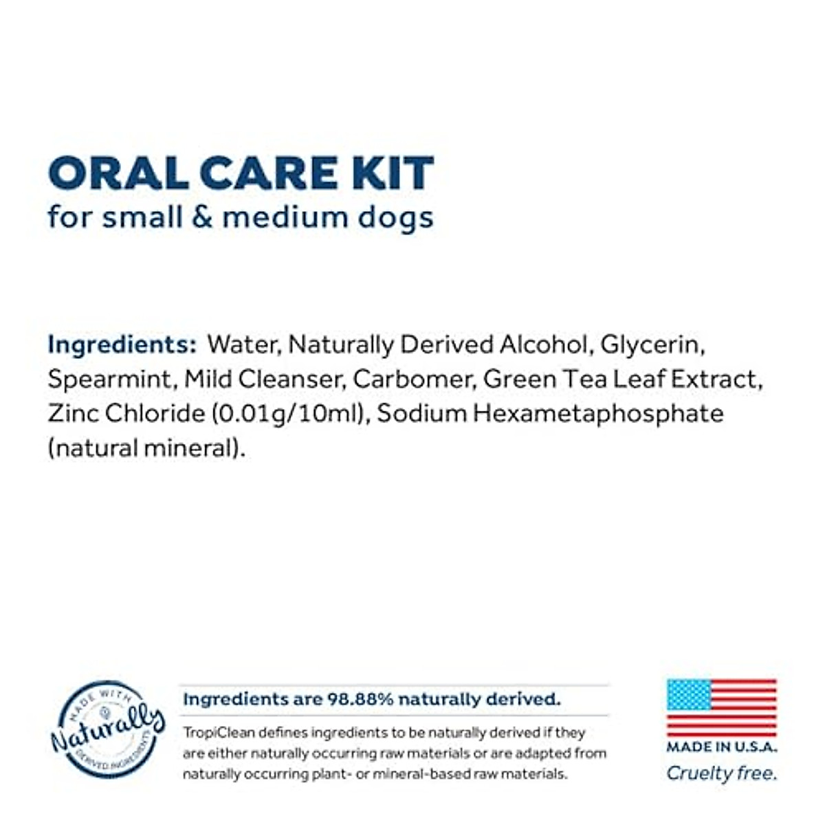 Fresh Breath Certified Wellness Collection Vet Strength Oral Care Kit for Small & Medium Dogs - Removes Plaque & Tartar - Freshens Bad Dog Breath - Teeth Cleaning Kit