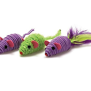 Our Pets Three Twined Mice Catnip Toys for Indoor Cats