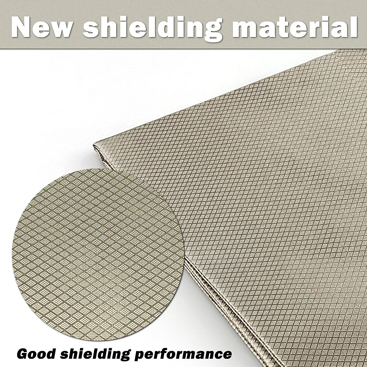 Faraday Fabric, Faraday Cloth,Faraday Fabric Kit 43.3in x 39.4in Fabric with 32.8ft of Faraday Tape Copper Nickel Faraday Fabric for DIY Faraday Cages,Faraday Boxes,for WiFi, GPS