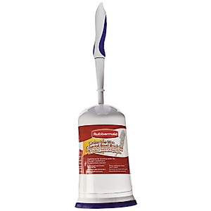 Rubbermaid Toilet Bowl Brush with Caddy Holder, with Caddy Holder, Cobalt Blue (FG6B9204COBLT)