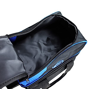 ELITE Basic Single 1 Ball Roller Bowling Bag with Rolling Wheels Holds Bowling Shoes up to US Size 10.5 Mens (Pink)