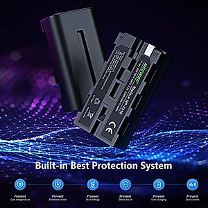 Neewer Rechargeable Li-ion Battery Replacement for Sony NP-F550/570 Compatible with Field Monitor, Neewer CN-160 CN-126 CN-216 LED Light and Others