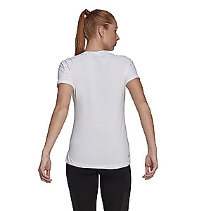 adidas womens Motion Tee White/Black Large