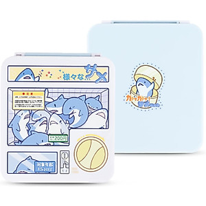 GeekShare Portable Switch Game Card Case-Switch Game Holder Case with 12 Game Card Slots-Game Card Cartridge Carrying Storage Box Compatible with Nintendo Switch- Cute Shark