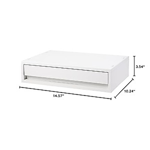 MUJI B7S7034 Storage Case, Small, White/Grey