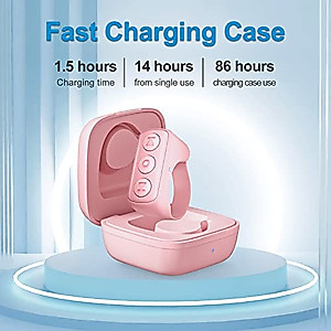 TikTok Remote Control Ring Kindle APP Page Turner, TIK Tok Scrolling Ring for Shutter Selfie Video Recording, Bluetooth Tiktok Clicker Finger Remote with Charging Case for iPad iPhone Android (Pink)