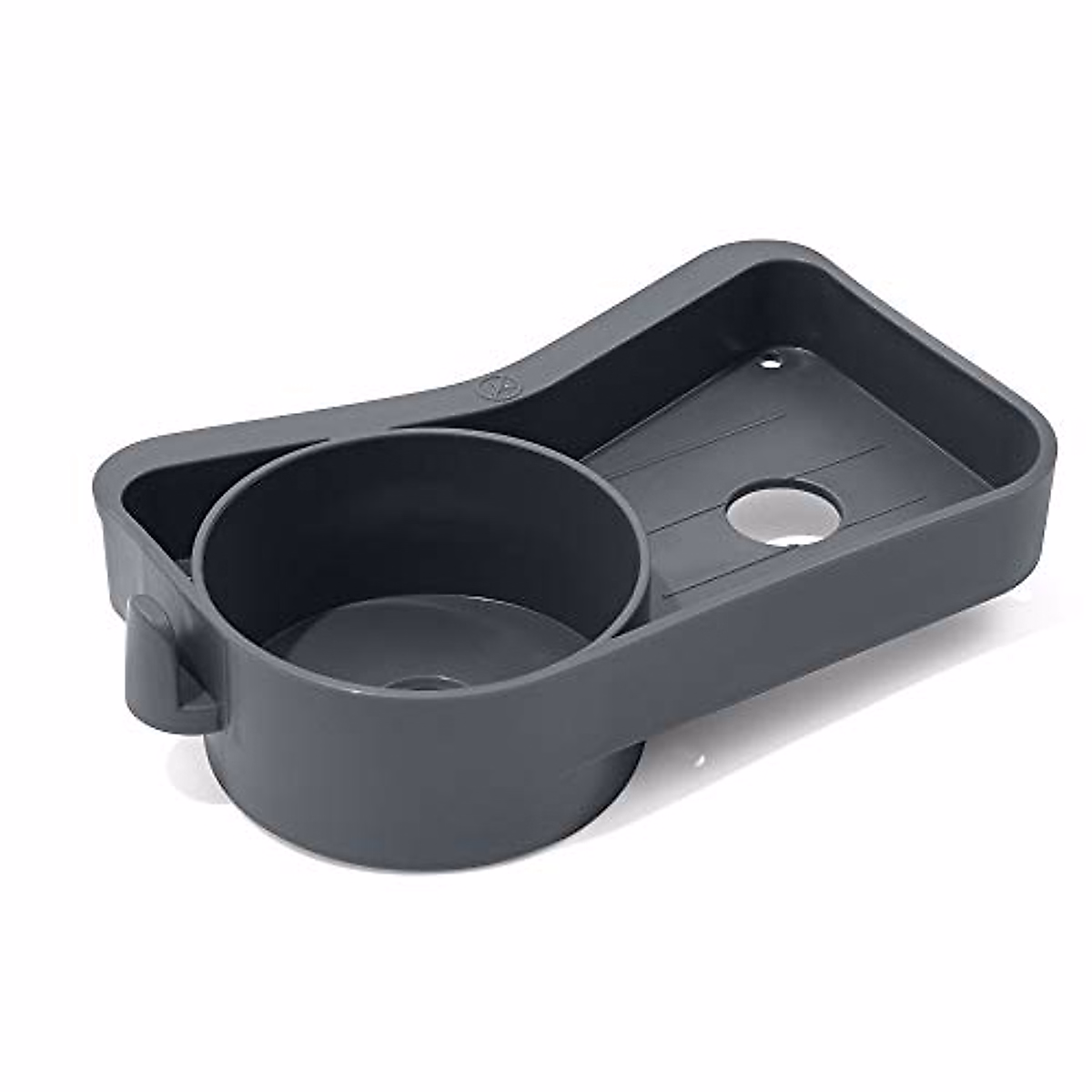 Bestway 58641E Steel Pro MAX Swimming Pool FrameLink System Poolside Drink Beverage Cup Holder Set with Storage Tray and Hook, Gray