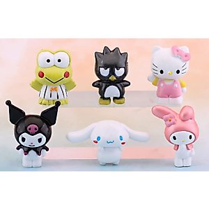 HORNO 6 pcs Cute Lovely Mini Animal Figure For Cake Topper,Garden Cake Decoration,Plant Etc.
