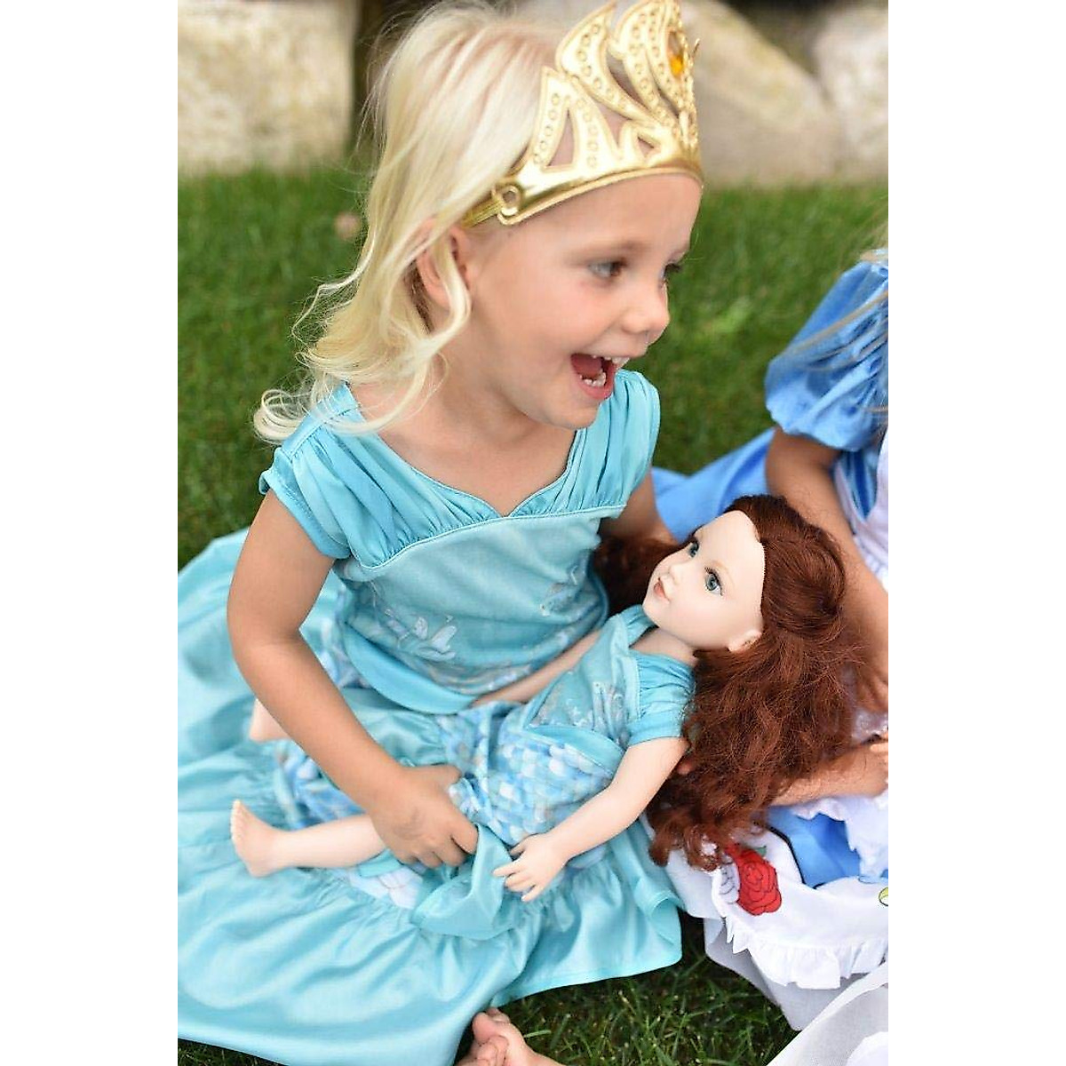 Little Adventures Mermaid Dress Up Costume for Girls (X-Large 7-9) - Machine Washable Child Pretend Play and Party Dress with No Glitter
