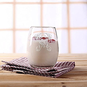 Rhodesian Ridgeback Crystal Stemless Wine Glass Etched Funny Wine Glasses, Great Gift for Woman Or Men, Birthday, Retirement And Mother's Day 11oz