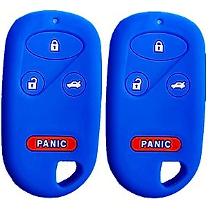 Smart Key Fob Covers Case Protector Keyless Remote Holder for Acura TL Honda Accord KOBUTAH2T 72147-S0K-A02 72147-S84-A01 72147-S84-A03
