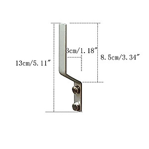 Rddconkit 4 Pcs Space Aluminum Door Wall Mounted Shoes Rack Shelf Organizer for Door Hanging Shoes