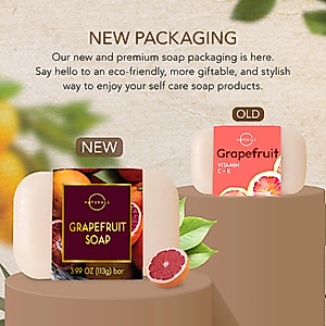 O NATURALS 100% Natural Bar Soap - Assorted 6 PCS Soap Gift Set - Organic Ingredients & Essential Oils - Spa Gifts for Women & Men, Body Wash Soap Bar & Face Soap - Moisturizing Organic Citrus Soap