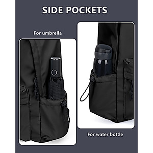 Backpacks For School Backpack For College Bookbag For Women School Bag Book Bags Waterproof Gym Backpack For Women Men Simple Aesthetic Backpack Black