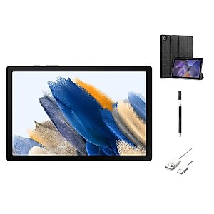 SAMSUNG Galaxy Tab A8 Android WiFi Tablet, 10.5 inch Touchscreen (1920x1200) LCD Screen, 64GB Storage, Bluetooth, Android 11 OS, Gray with Accessories