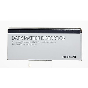 TC Electronic DARK MATTER DISTORTION Phenomenal Distortion Pedal with Extreme Dynamic Range, Two-Band EQ and Voicing Switch