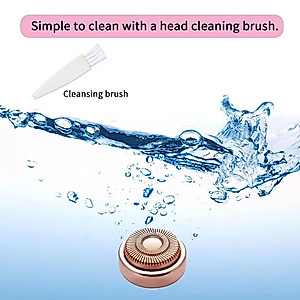 Facial Hair Remover Replacement Heads 4 Count, Compatible with Finishing Touch Flawless Facial Hair Removal Tool, Double Halo Second Generation