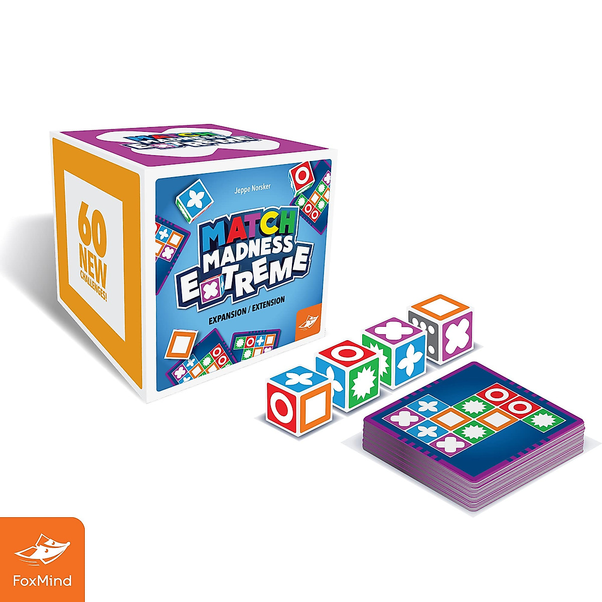 Foxmind Match Madness Extreme Expansion, Fun Puzzle Race for Family and Friends