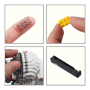 Finger Rock Astronaut Mini Bricks Miniature Building Set Micro Building Kits for Adults and Kids 12-15 Space Toys with Balloons - Compatible Nano (1368 Pieces)