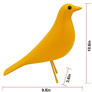 Mid Century Home Decor, House Bird, Adornment Office Home Decor, Desk Dove Ornament, Arts Pigeon Gifts, Replica Sculpture (Yellow)…