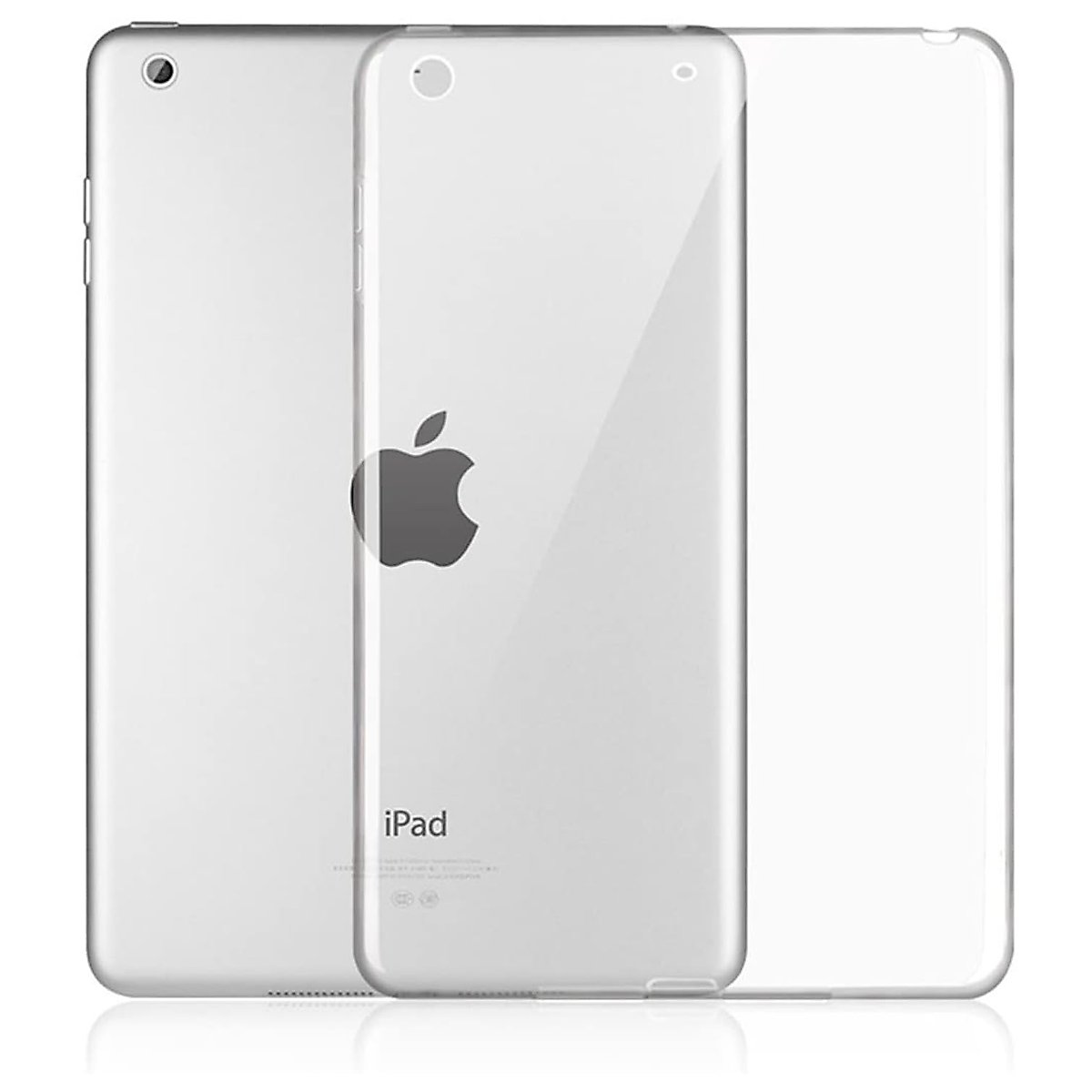 Asgens Case for iPad 9.7'' 5th/6th Generation 2017/2018, Transparent Slim Silicon Soft TPU Tablet Computer Case [Shock Absorption] for Apple New iPad 9.7 inch Models A1822/A1823/A1893/A1954