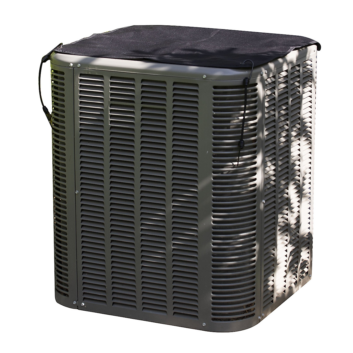 AnyWeather Central Air Conditioner Outdoor Cover – Window, Wall, Outside AC Unit Top Covers, Black