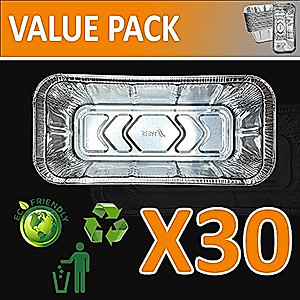 ZEDVY (30 Pack) Drip Pans Compatible with Blackstone Grills for 36 Inch l 30 Inch l 28 Inch l 22 Inch l 17 Inch Griddle l Rear Grease Cup Liners l Blackstone Griddle Accessories