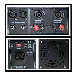 EMB Pro - PA4400 - Rack Mount Professional Power Amplifier - 2200 Watts PA Band Club