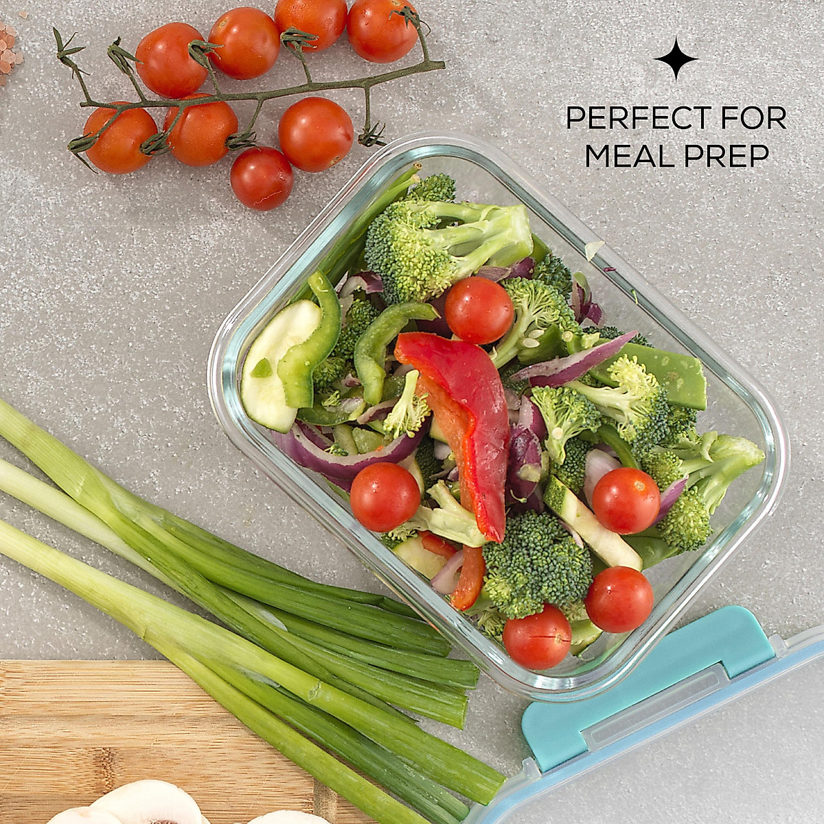 JoyJolt 24pc Fluted Glass Storage Containers with Lids. 12 Airtight, Freezer Safe Food Storage Containers, Pantry Kitchen Storage Containers, Glass Meal Prep Containers for Lunch