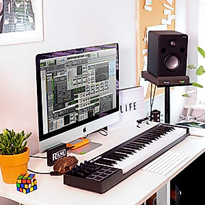 Alesis V49 - 49 Key USB MIDI Keyboard Controller with 8 Backlit Pads, 4 Assignable Knobs and Buttons, Plus a Professional Software Suite Included