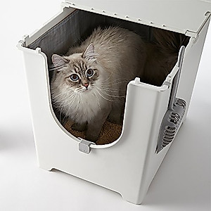 Modkat Flip Litter Box Includes Scoop and Reusable Liner - Gray