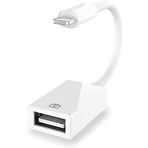 【Apple MFi Certified】 Lightning to USB Camera Adapter for iPhone/iPad, Female USB 3.0 OTG Cable Adapter Support Connect Camera,USB Flash Drive,Card Reader,MIDI Keyboard, Mouse