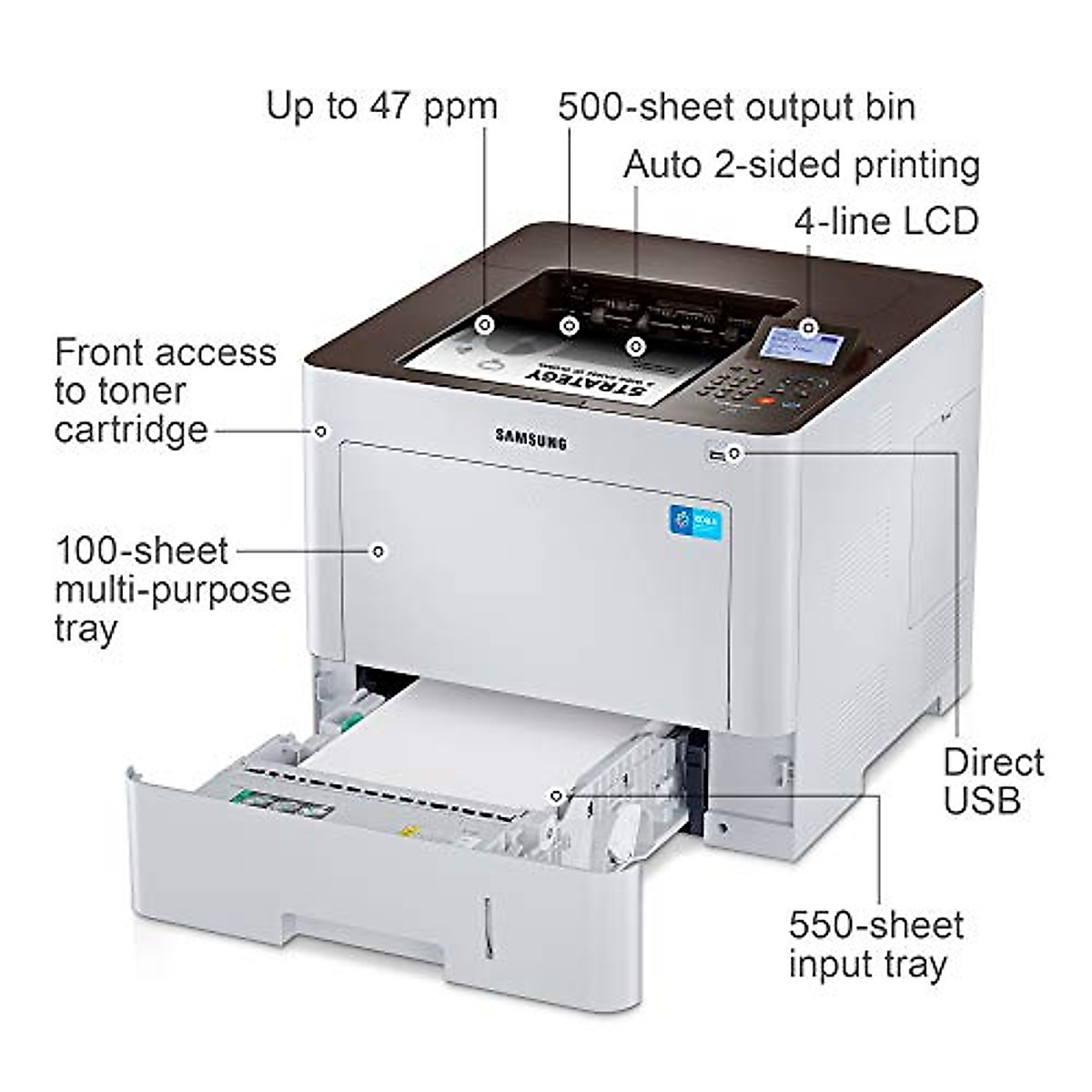 Samsung SL-M4530ND/TAA ProXpress Wireless Monochrome Printer