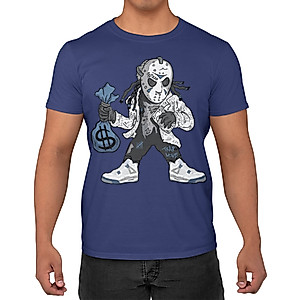 Jordan 4 Midnight Navy Men's Matching T-Shirt Hockey Mask Dude, Shirt to Match Jordan 4s Midnight Navy